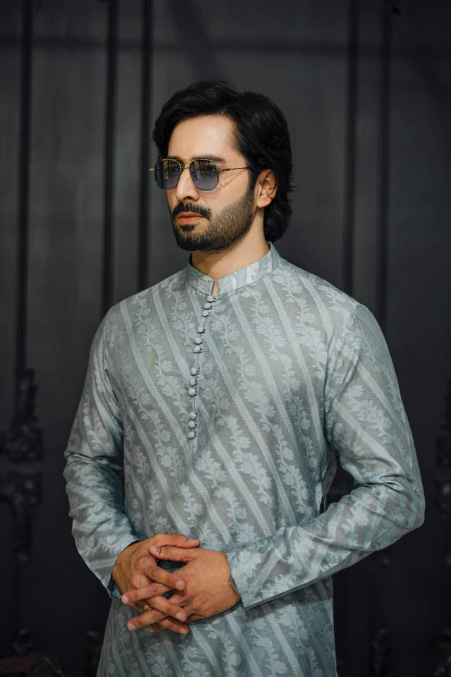 Humayun Alamgir Qamash Kurta Pyjama – Rijaal Menswear